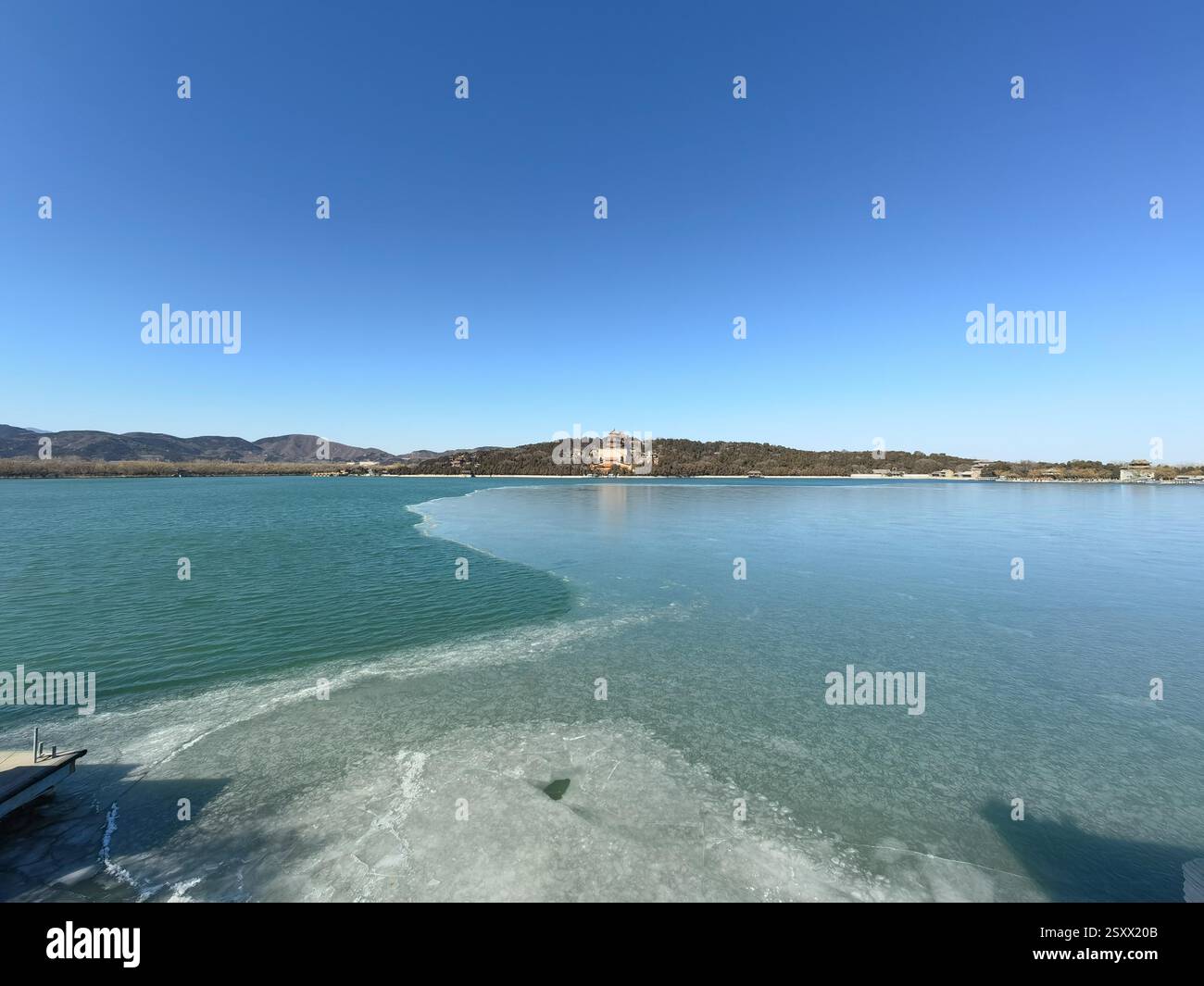 Early spring scenery of the Kunming Lake at the Summer Palace in ...