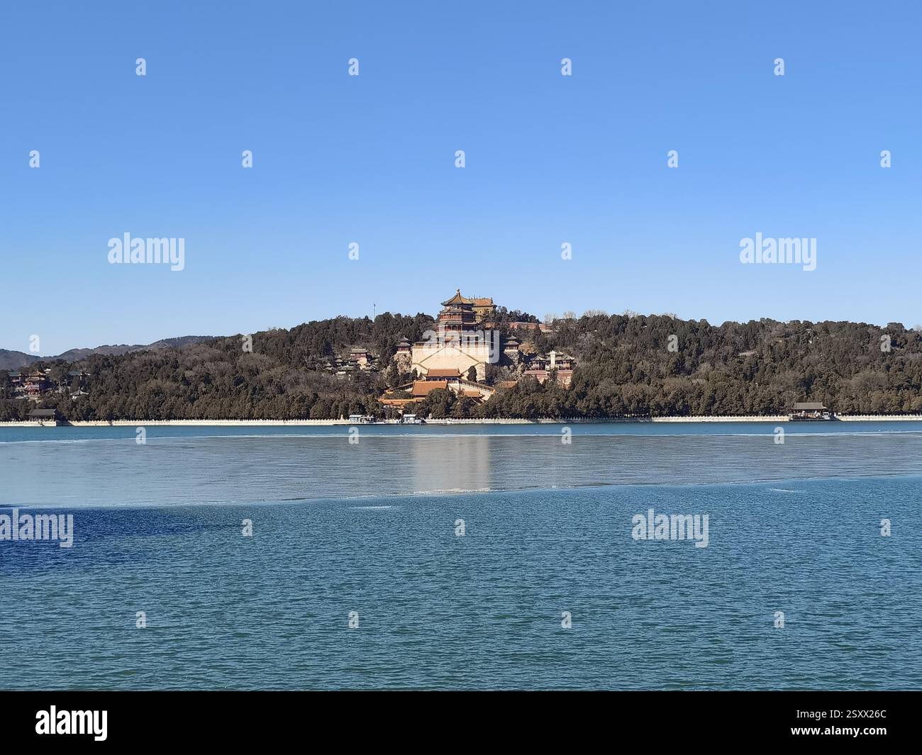 Early spring scenery of the Kunming Lake at the Summer Palace in ...