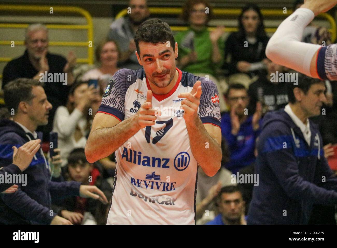 Busto Arsizio, Italy. 25th Feb, 2025. YACINE LOUATI (POWERVOLLEY MILANO ...