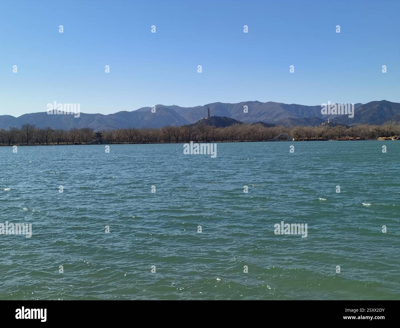 Early spring scenery of the Kunming Lake at the Summer Palace in ...