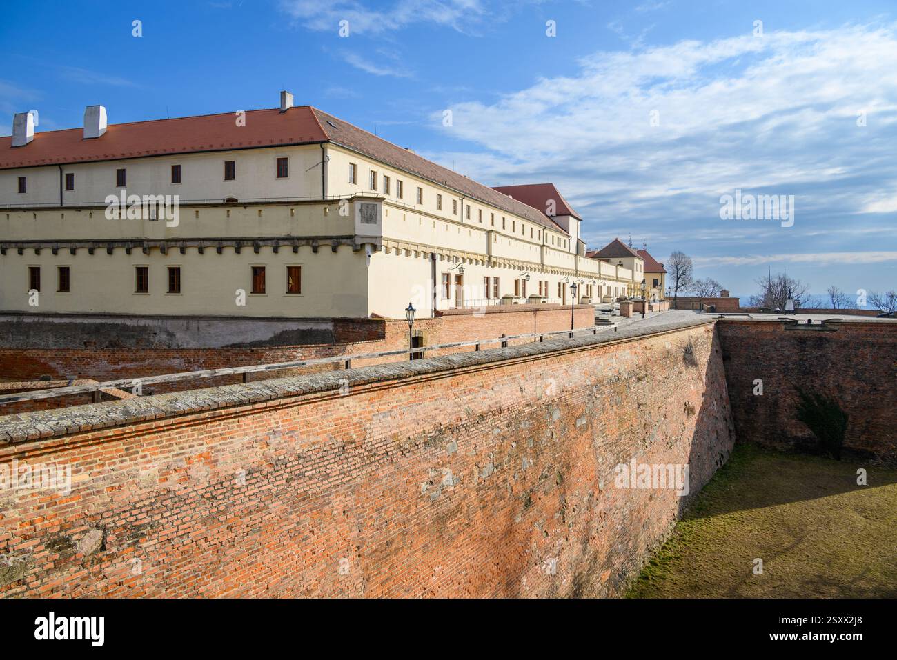 Spilberk Castle, historic fortress on a hilltop above downtown Brno ...