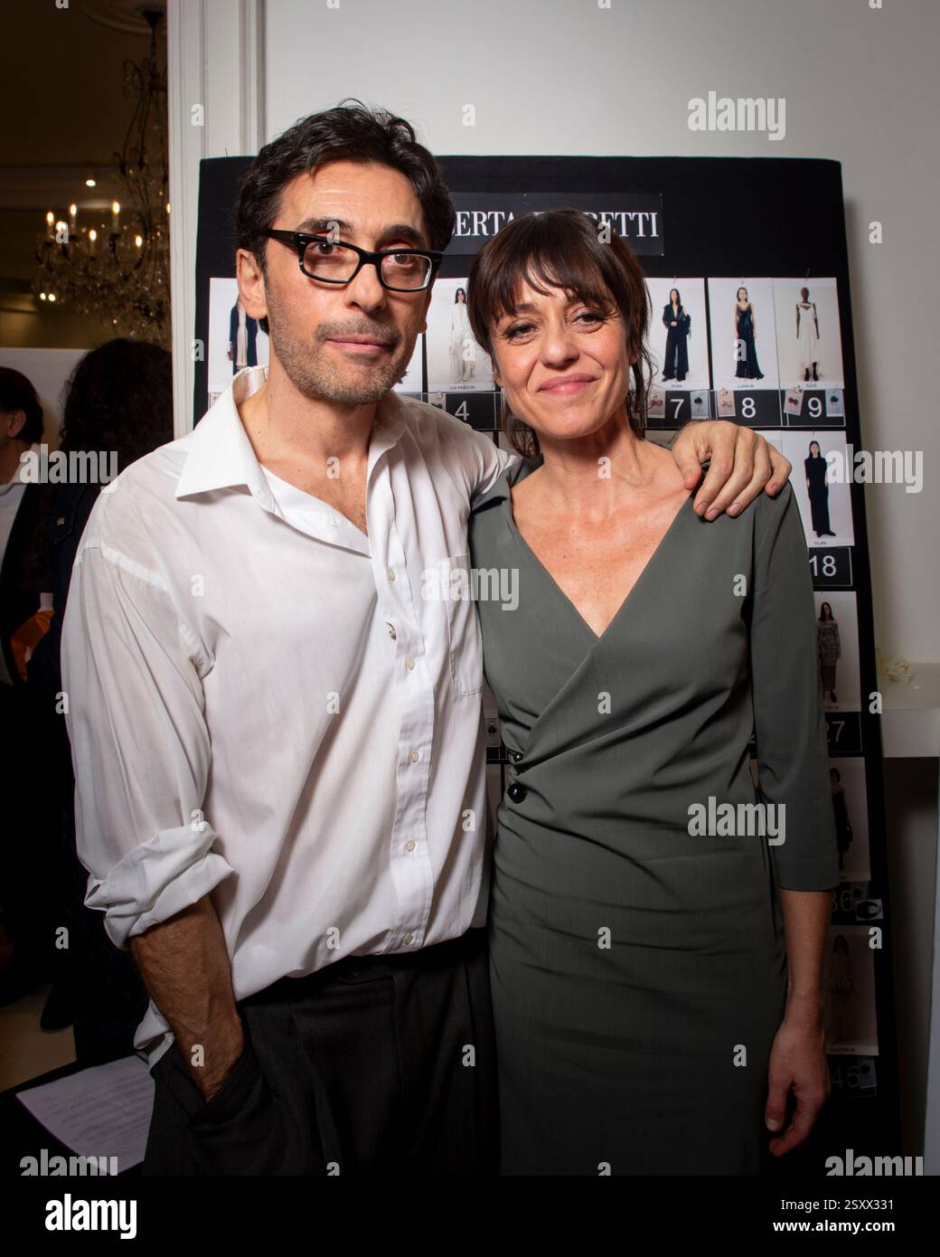 Italy. 25th Feb, 2025. Lorenzo Serafini, Vanessa Scalera Milano Fashion ...