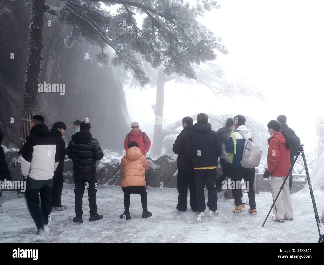 Snow scenery of the Huangshan Mountain in Huangshan City, east China's Anhui Province, 23 ...