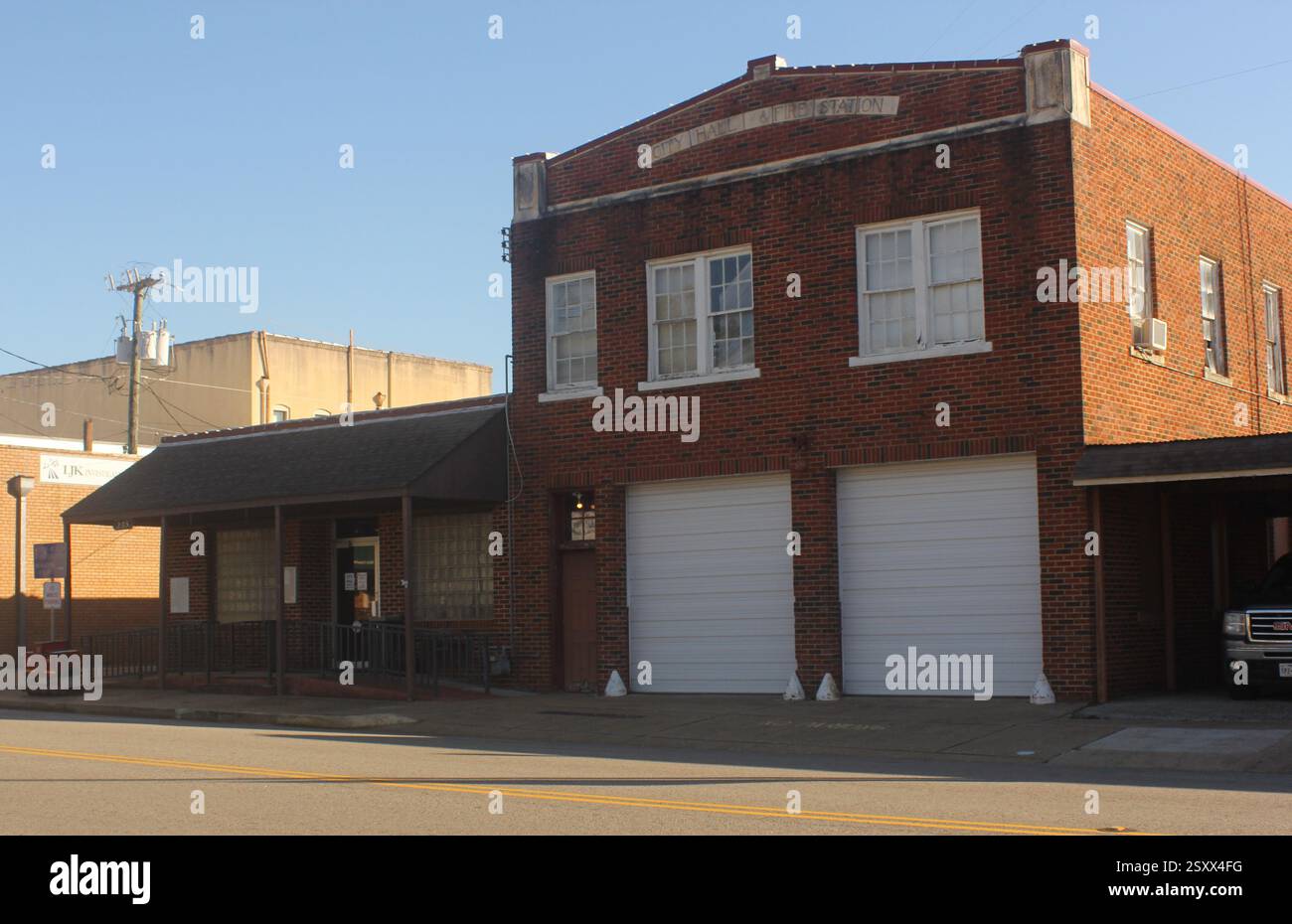 Rusk TX - January 1, 2025: Historic Fire Station Located in Downtown ...