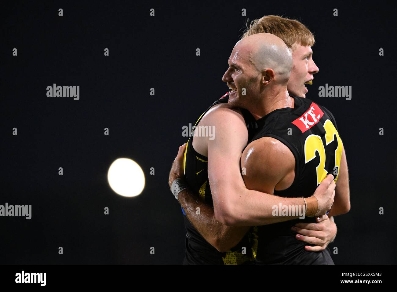Melbourne, Australia. 26th Feb, 2025. Kamdyn McIntosh of Richmond ...