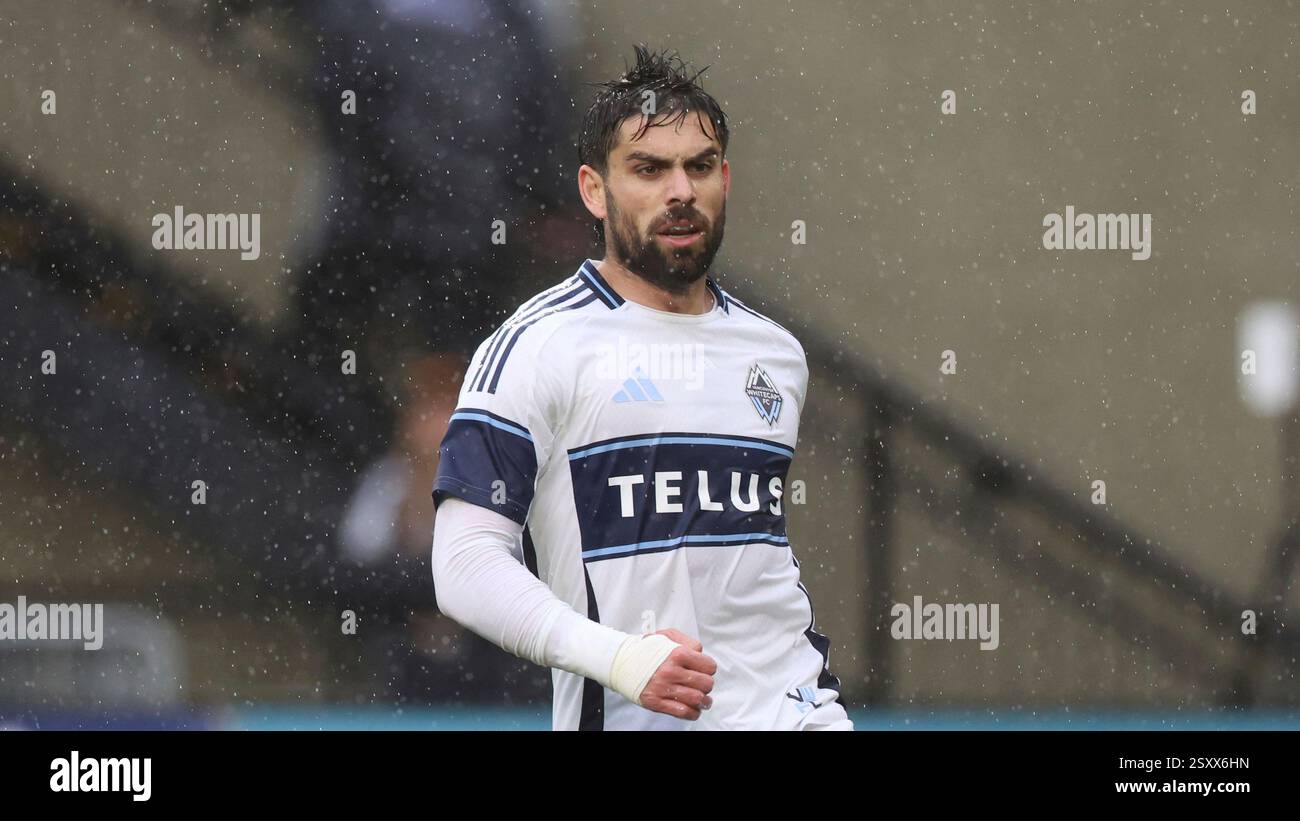 Vancouver Whitecaps forward Brian White (24) plays during an MLS soccer ...