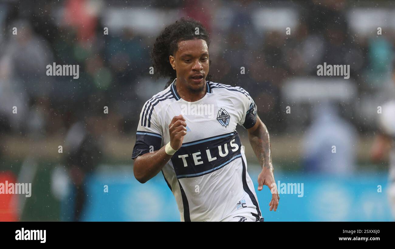 Vancouver Whitecaps forward Jayden Nelson (7) plays during an MLS ...
