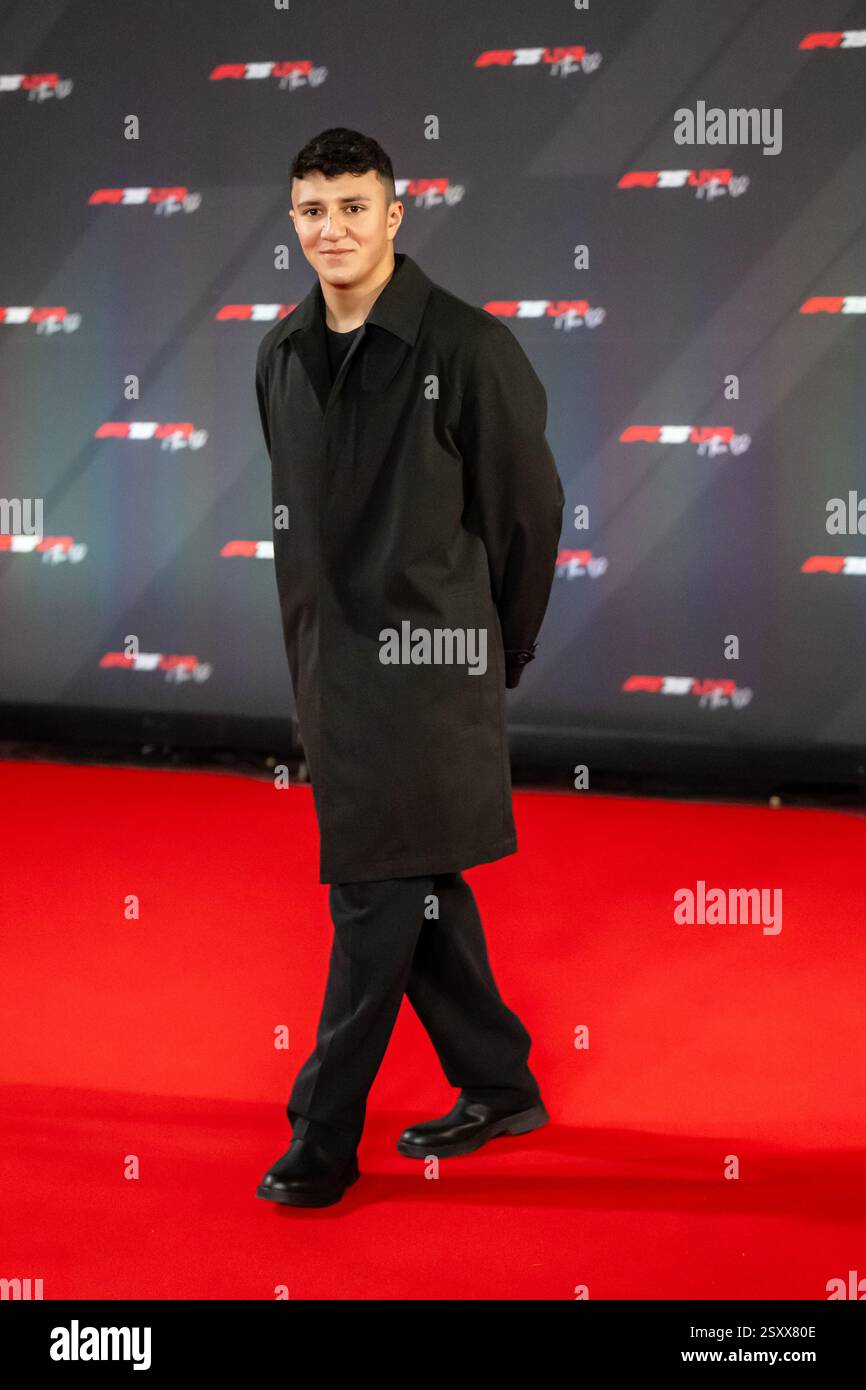 O2 ARENA LONDON, UNITED KINGDOM - FEBRUARY 18: Isack Hadjar, arriving ...