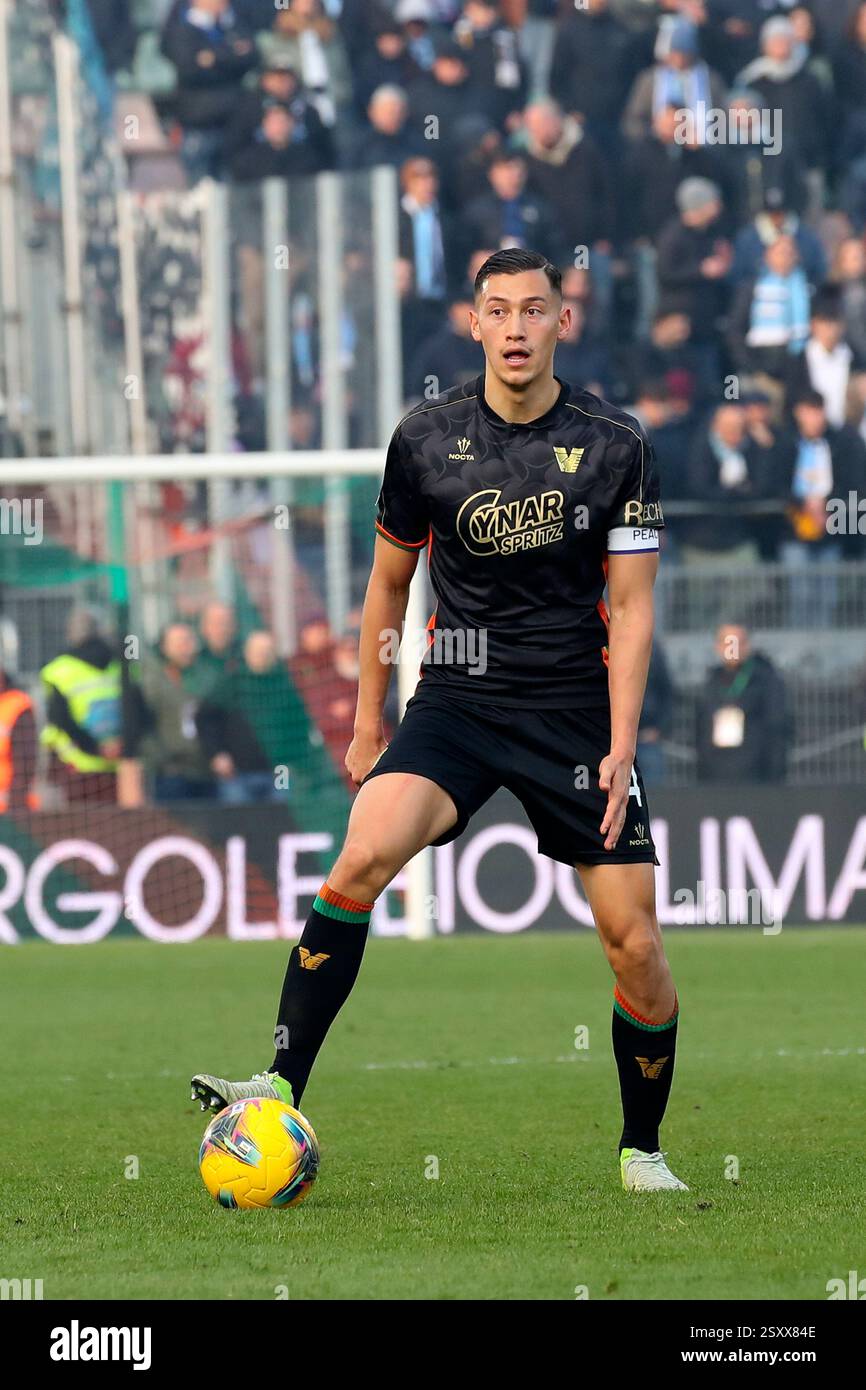 Venezia's Jay Idzes In action during the Serie A enilive soccer match ...