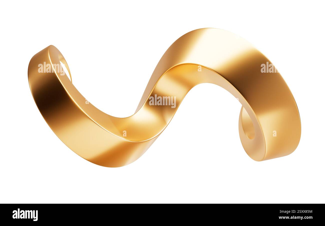 Abstract flowing curve lines, 3d rendering. 3D illustration Stock Photo - Alamy