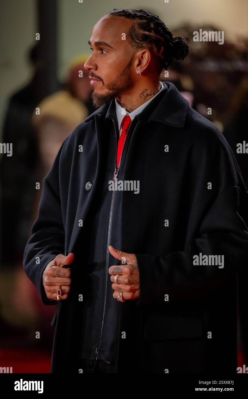 O2 ARENA LONDON, UNITED KINGDOM - FEBRUARY 18: Lewis Hamilton, arriving ...