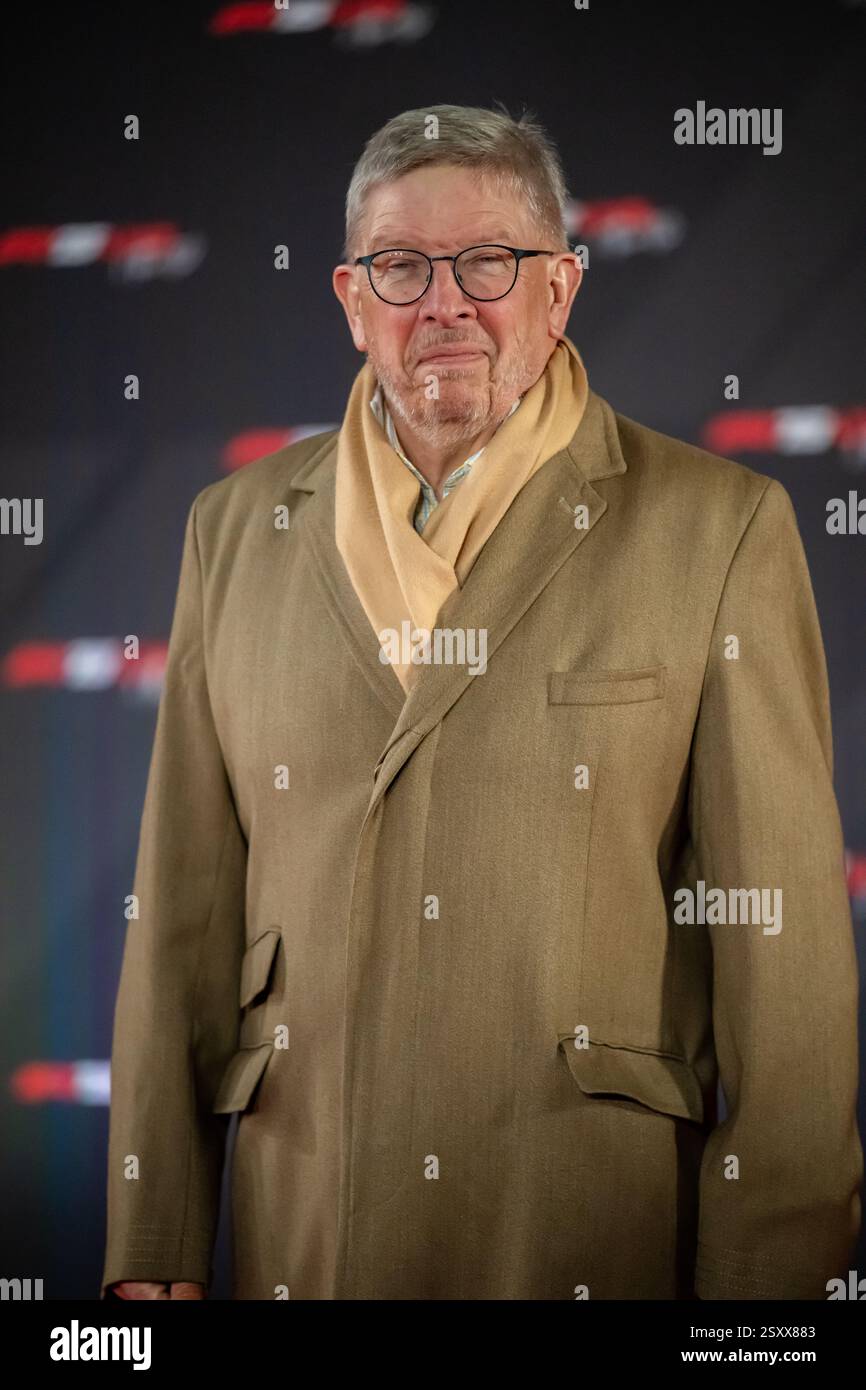 O2 ARENA LONDON, UNITED KINGDOM - FEBRUARY 18: Ross Brawn, arriving on ...