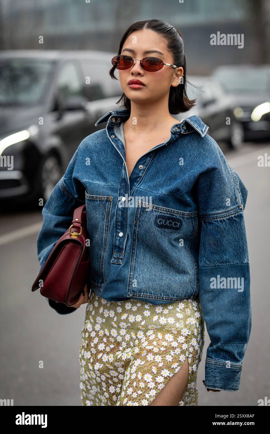 Street Style: Steph Hui is seen outside the Gucci fashion show during ...