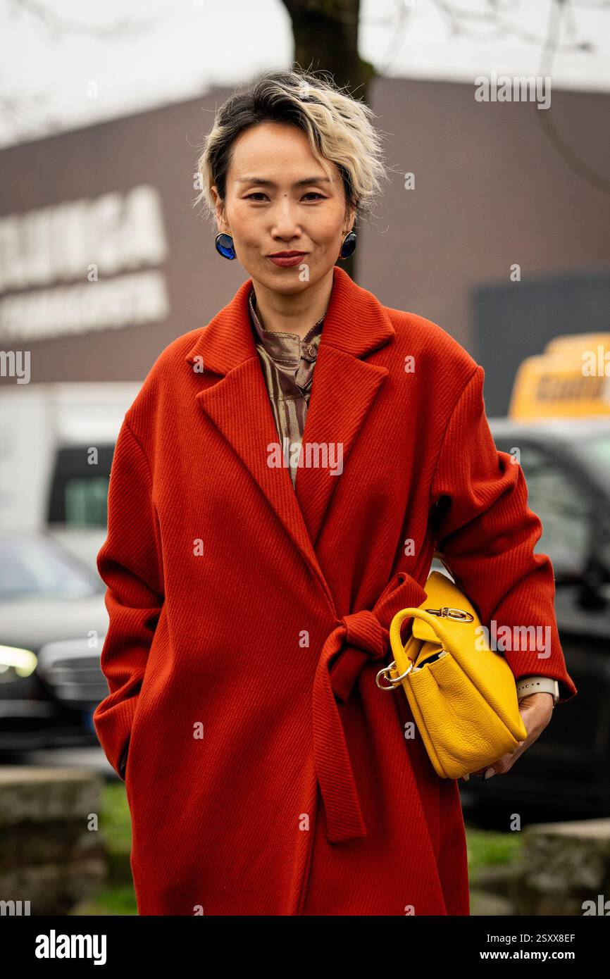 Street Style: Xuan Xu is seen outside the Gucci fashion show during the ...