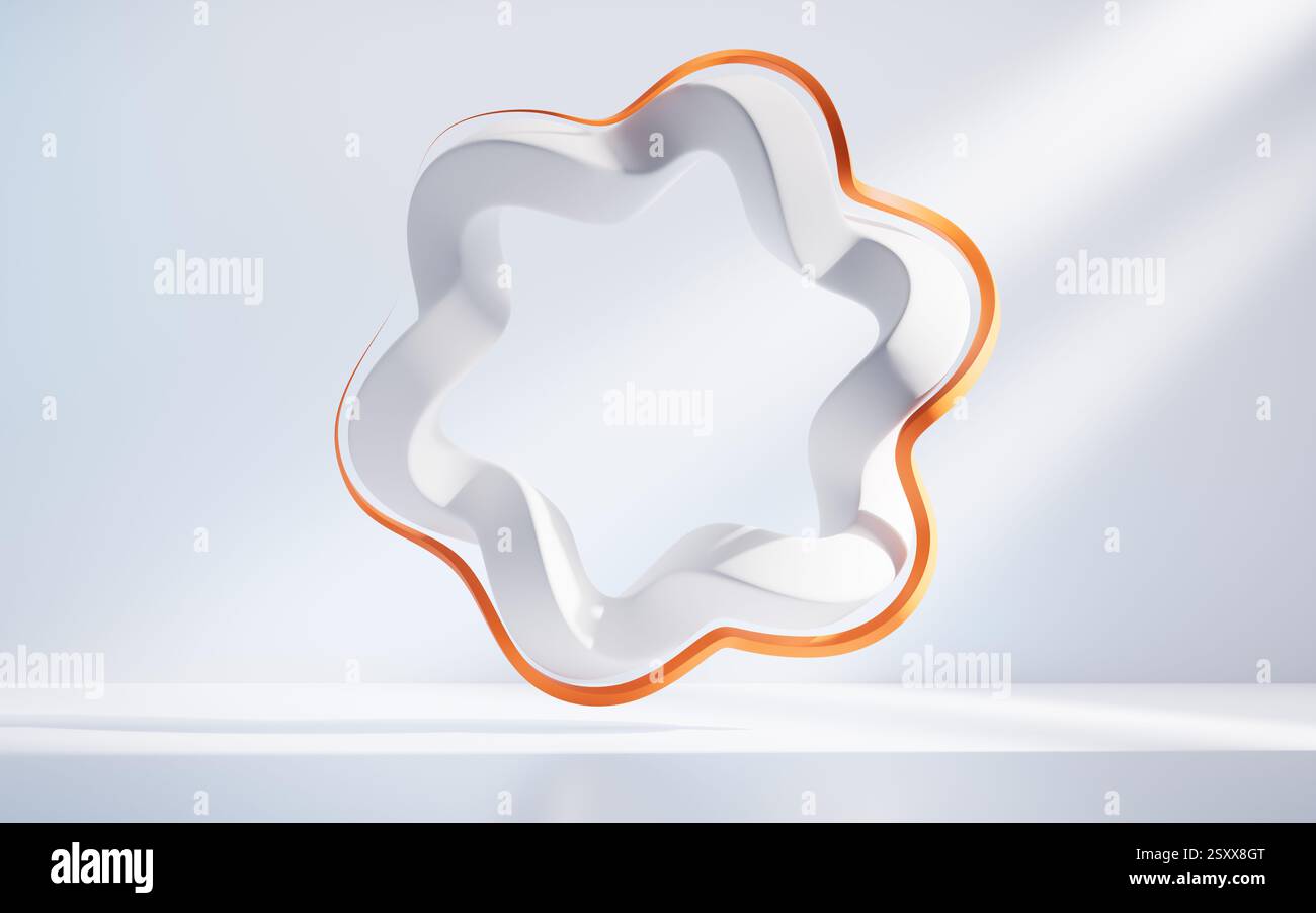 Abstract curve geometry background, 3d rendering. 3D illustration Stock Photo - Alamy