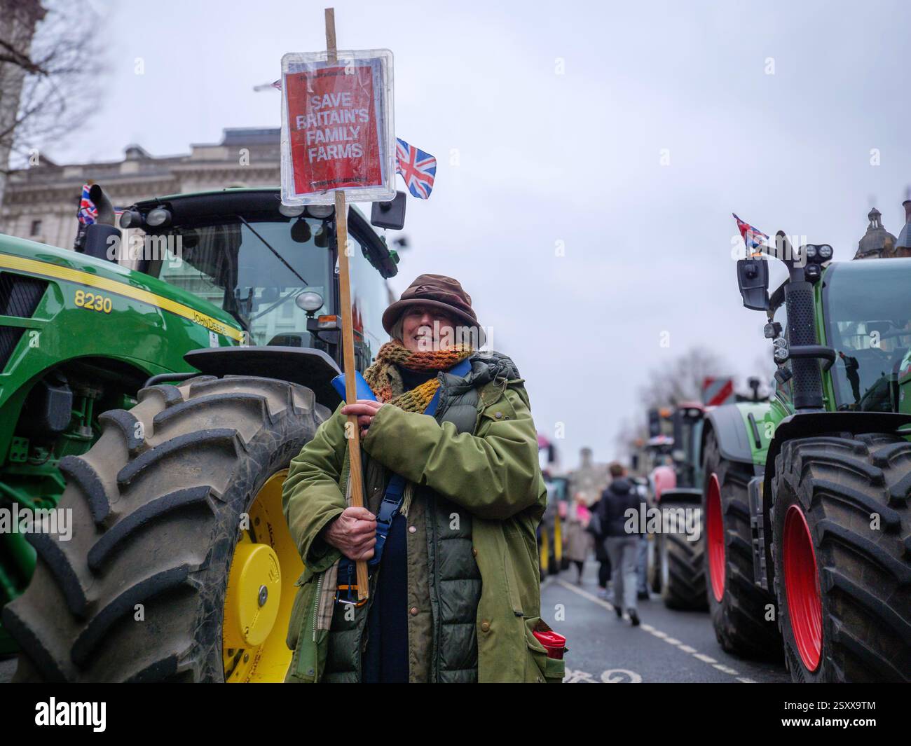 Farmers Protest against IHT Inheritance tax in Westminster London UK ...