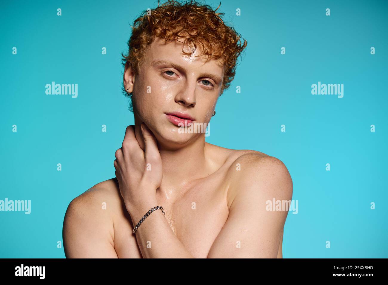 Young man showcases charm hi-res stock photography and images - Alamy