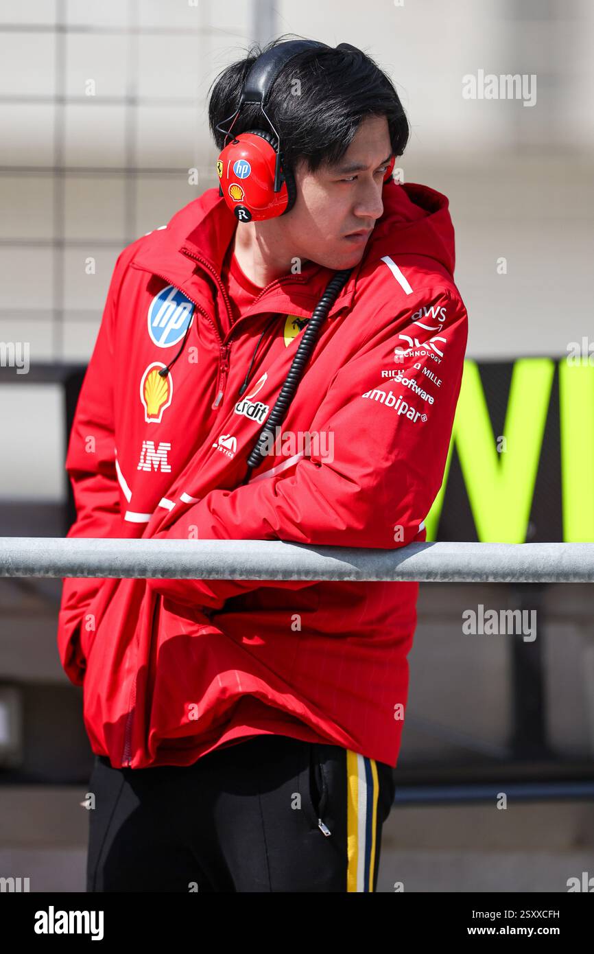 BAHRAIN, BAHRAIN - FEBRUARY 26: Zhou Guanyu of China and Scuderia ...
