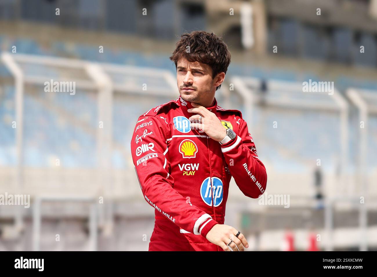 BAHRAIN, BAHRAIN - FEBRUARY 26: Charles Leclerc of Monaco and Scuderia ...