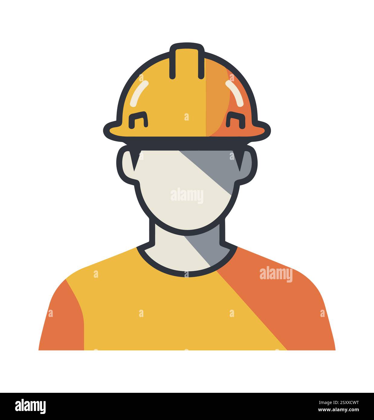 Construction worker helmet vector Stock Vector Images - Alamy
