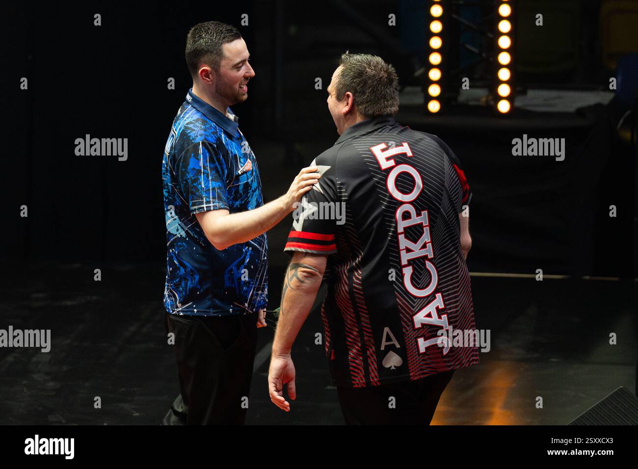 Luke Humphries aka Cool Hand Luke (England) und Adrian Lewis aka ...