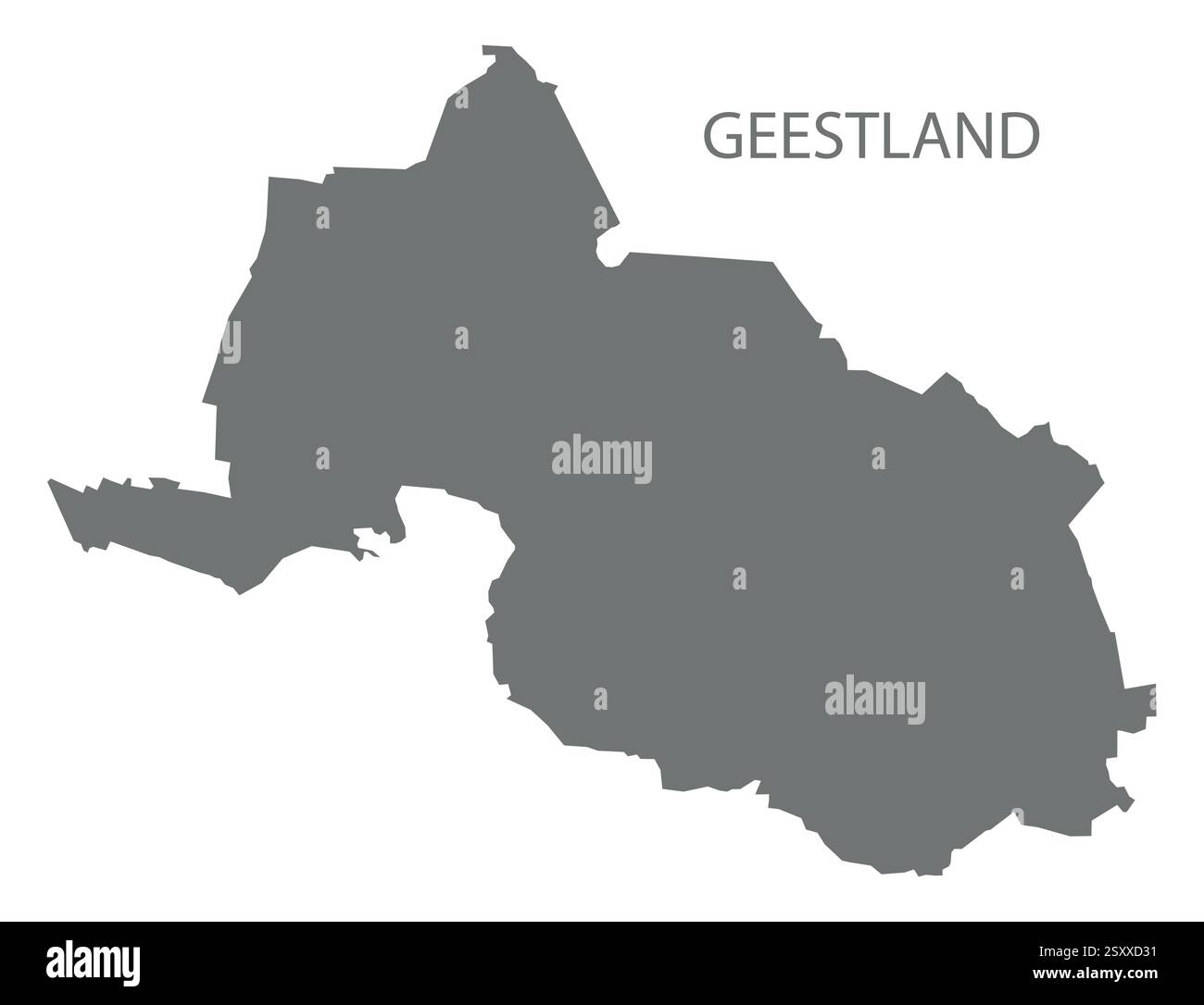 Geestland city map with boroughs grey illustration silhouette shape Stock Vector Image & Art - Alamy