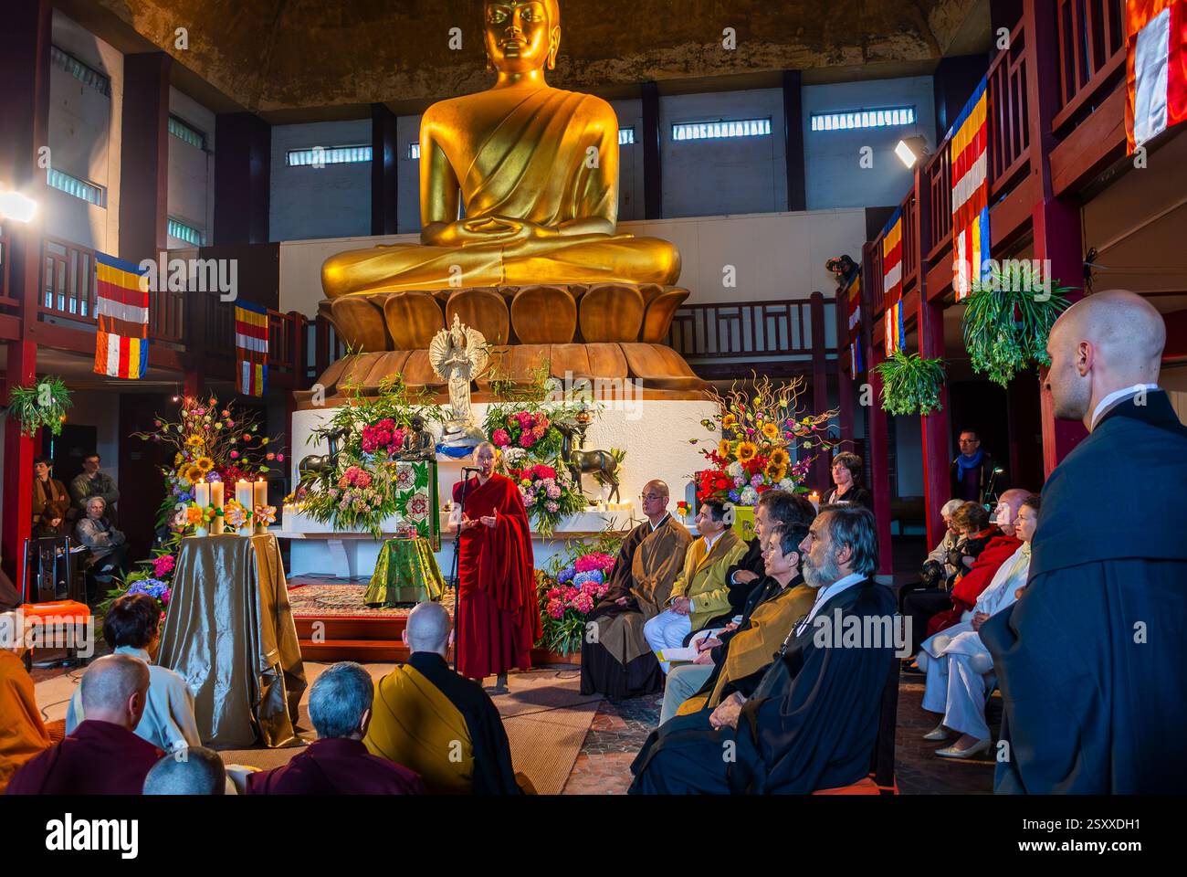 Paris, France, Interfaith Buddhist Festival, Religious Ceremony, French ...