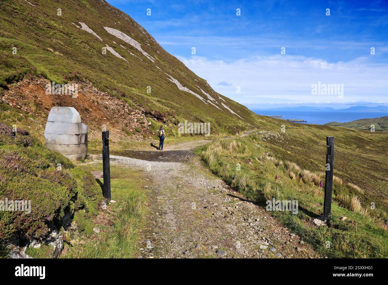 Slieve League hiking trail visitor counter infrastructure in Ireland ...