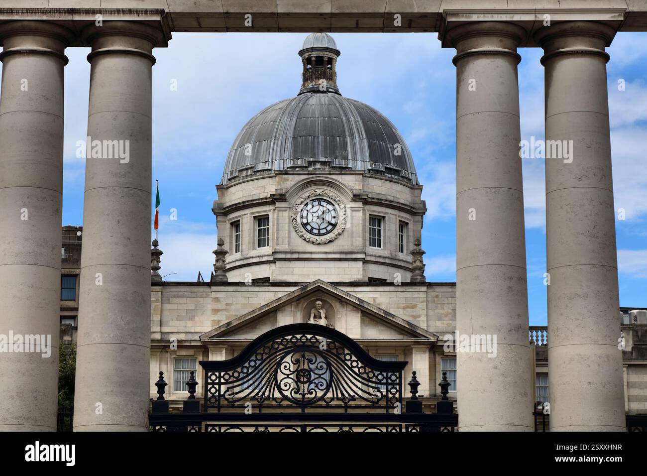 Government Buildings at Merrion Street in Dublin, Ireland. The ...