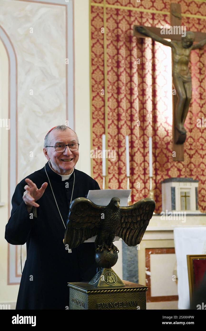 File photo - Cardinal ‘papabile' Pietro Parolin (Italy) at the Vatican on May 4, 2023. Parolin ...