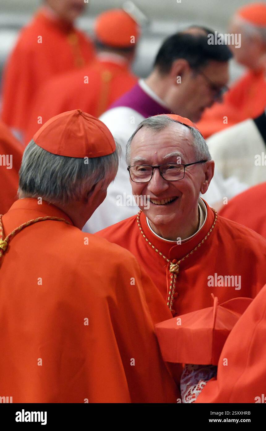 File photo - Cardinal ‘papabile' Pietro Parolin (Italy) attends a consistory ceremony at the ...