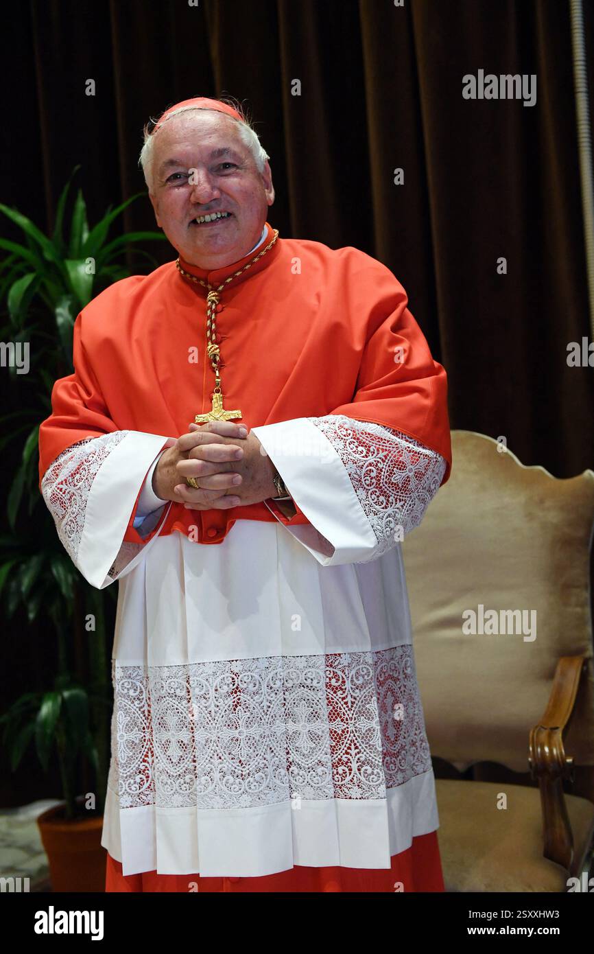 File photo - Cardinal ‘papabile' Jean-Marc Aveline (France) after the Consistory ceremony on ...