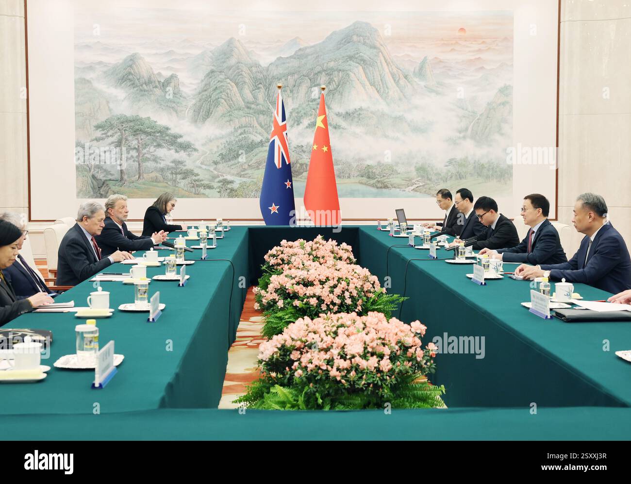 Beijing, China. 26th Feb, 2025. Chinese Vice President Han Zheng meets ...