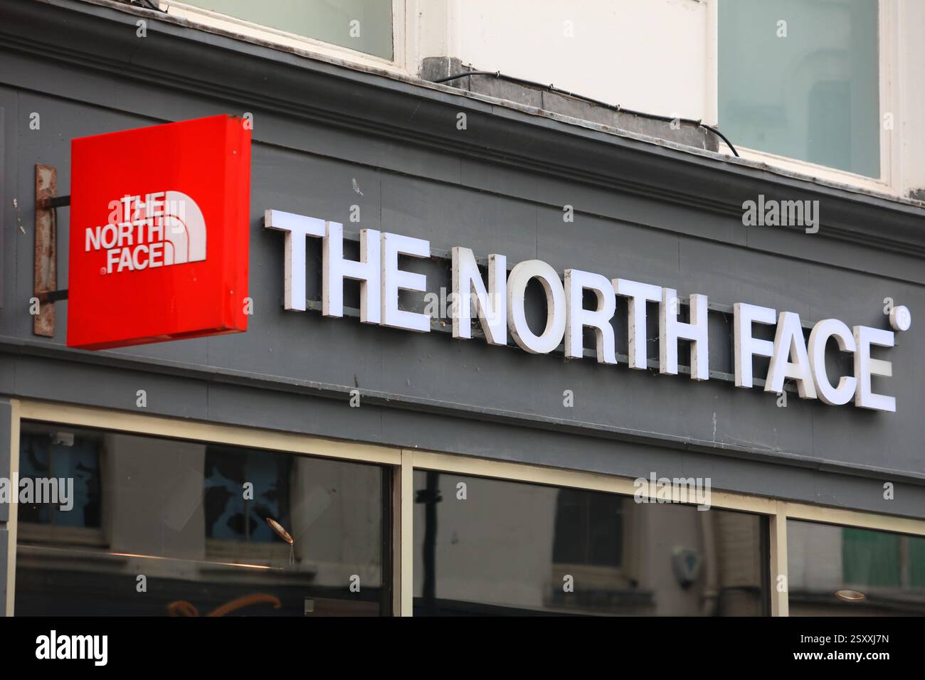 DUBLIN, IRELAND - JULY 5, 2024: The North Face outdoor clothing brand ...