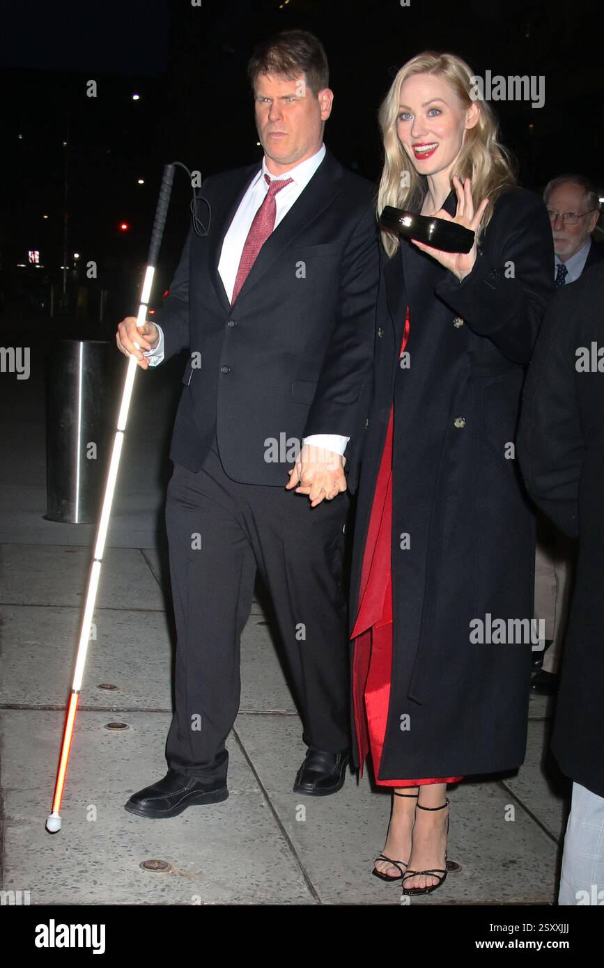 February 24, 2025 Deborah Ann Woll, E.J. Scott attend Daredevil: Born ...