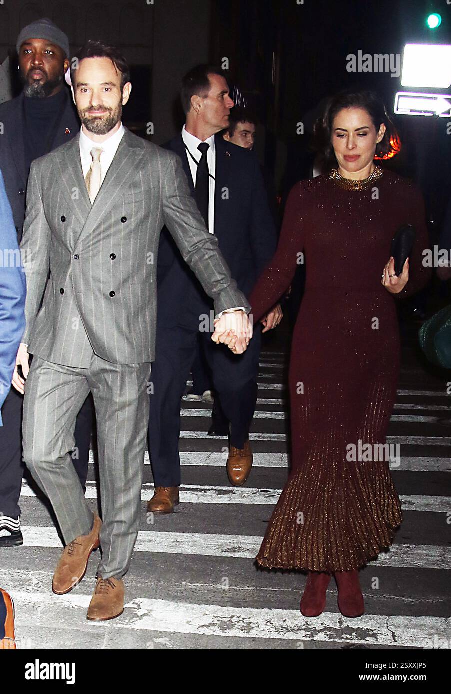 February 24, 2025 Charlie Cox, Samantha Thomas, attend Daredevil: Born ...