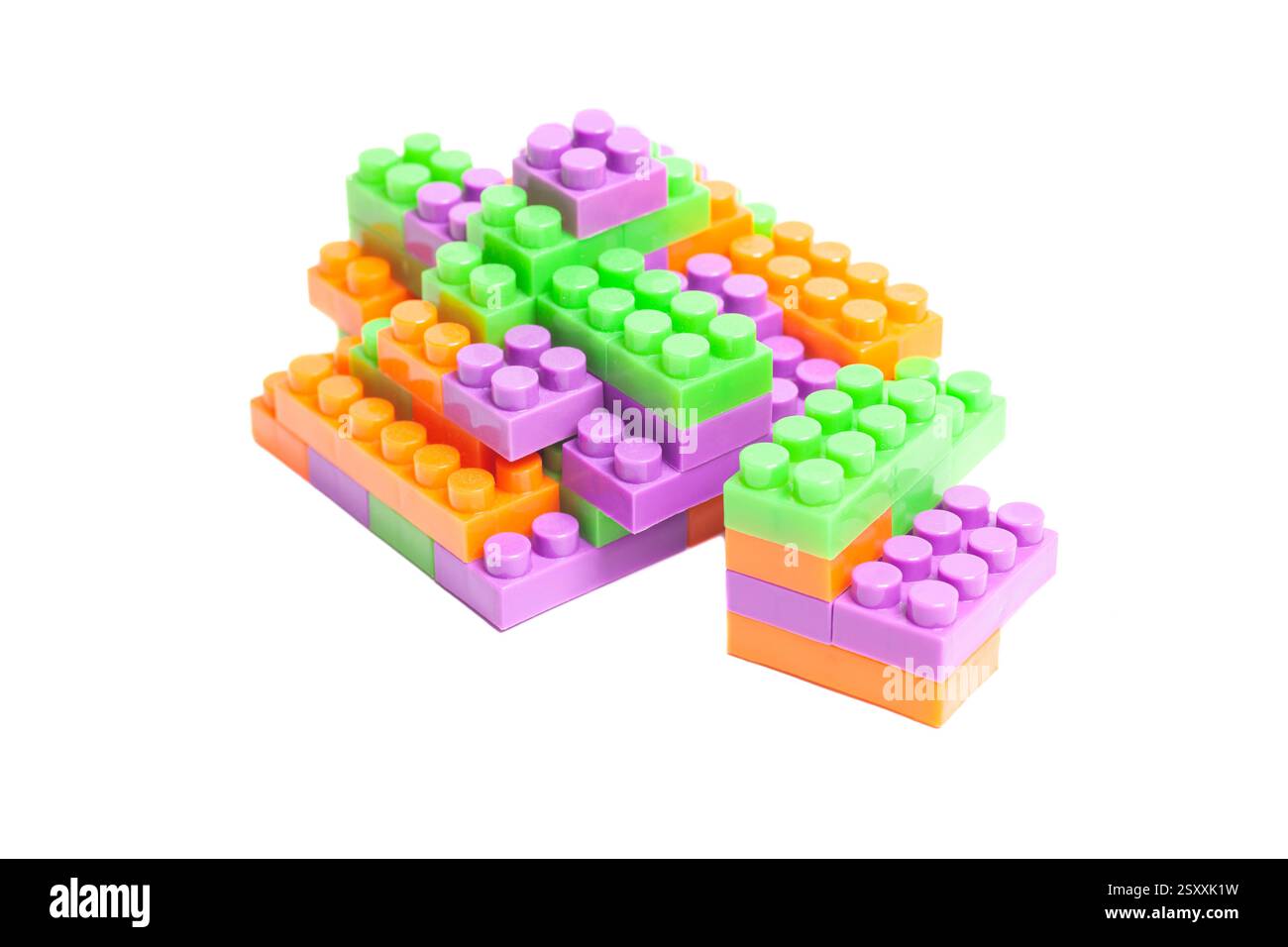 Colorful plastic construction blocks Children's construction kit ...