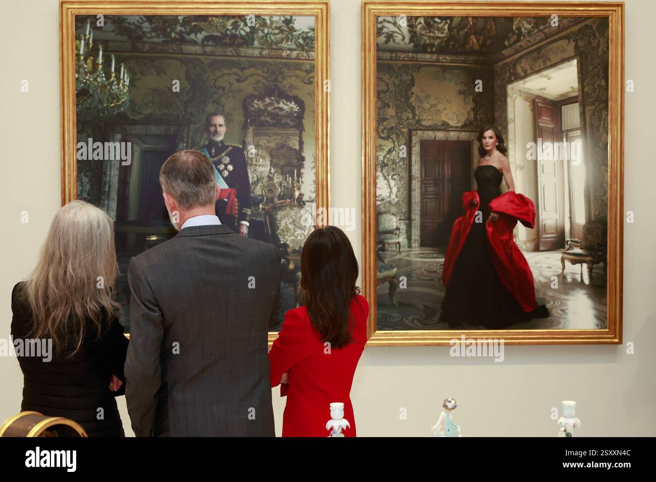 Madrid, Spain. 26th Feb, 2025. Spanish King Felipe and Letizia with ...