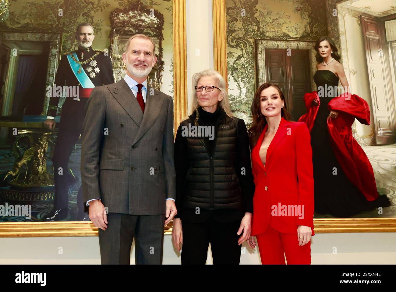 Madrid, Spain. 26th Feb, 2025. Spanish King Felipe and Letizia with ...