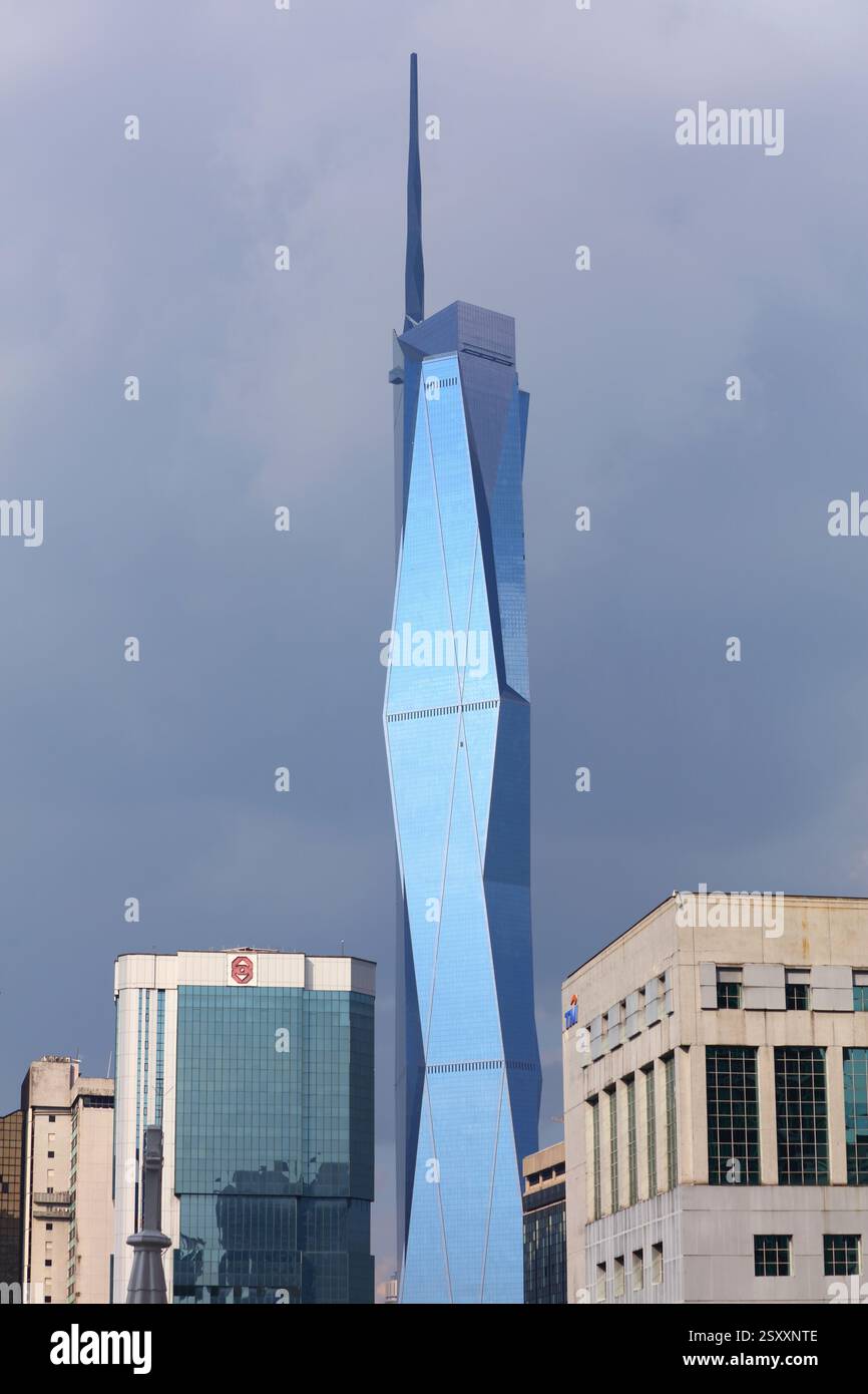 KUALA LUMPUR, MALAYSIA - MARCH 17, 2024: Merdeka 118 building in Kuala ...
