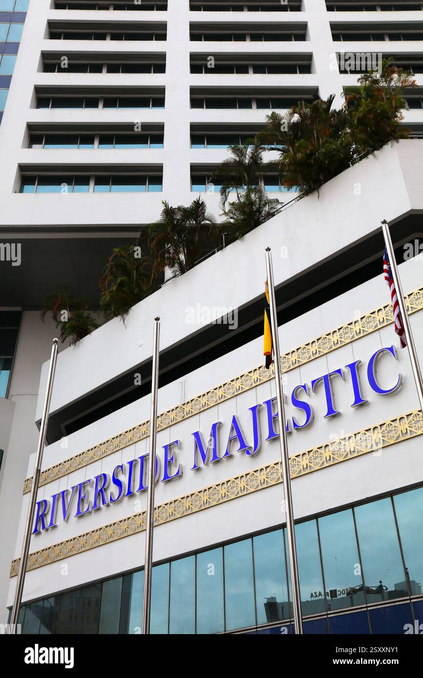 KUCHING, MALAYSIA - MARCH 8, 2024: Riverside Majestic hotel in Kuching ...