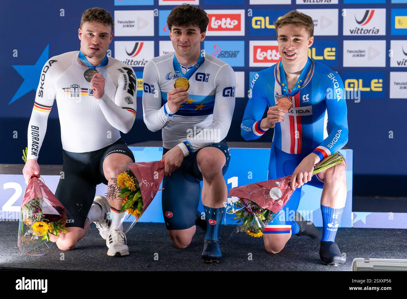 HEUSDEN-ZOLDER, BELGIUM - FEBRUARY 13: Maximilian Dornbach of Germany ...