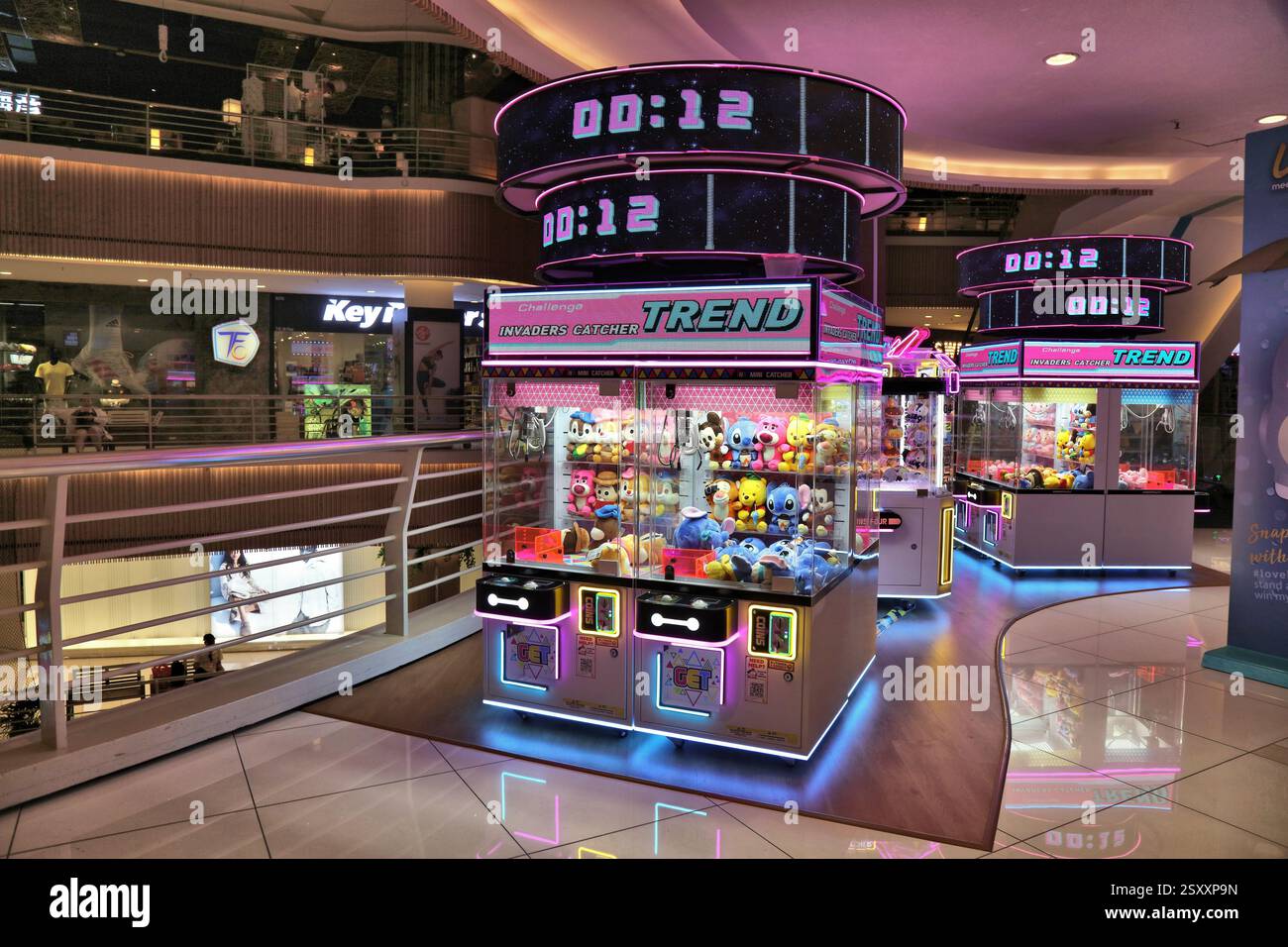 KUALA LUMPUR, MALAYSIA - MARCH 16, 2024: Mechanical claw grabber ...