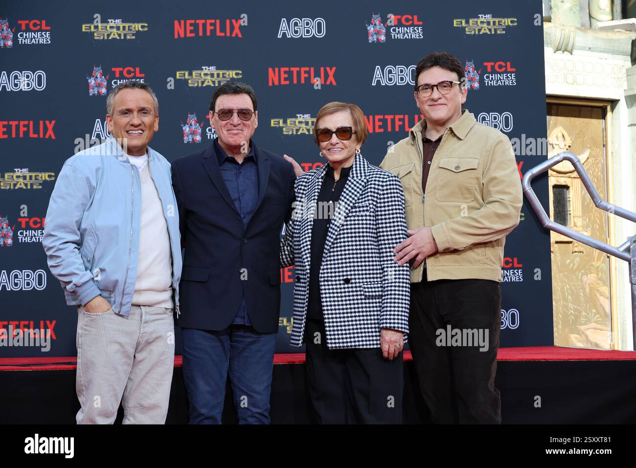 LOS ANGELES - FEB 21: Joe Russo, Basil Russo, Patricia Russo, Anthony ...
