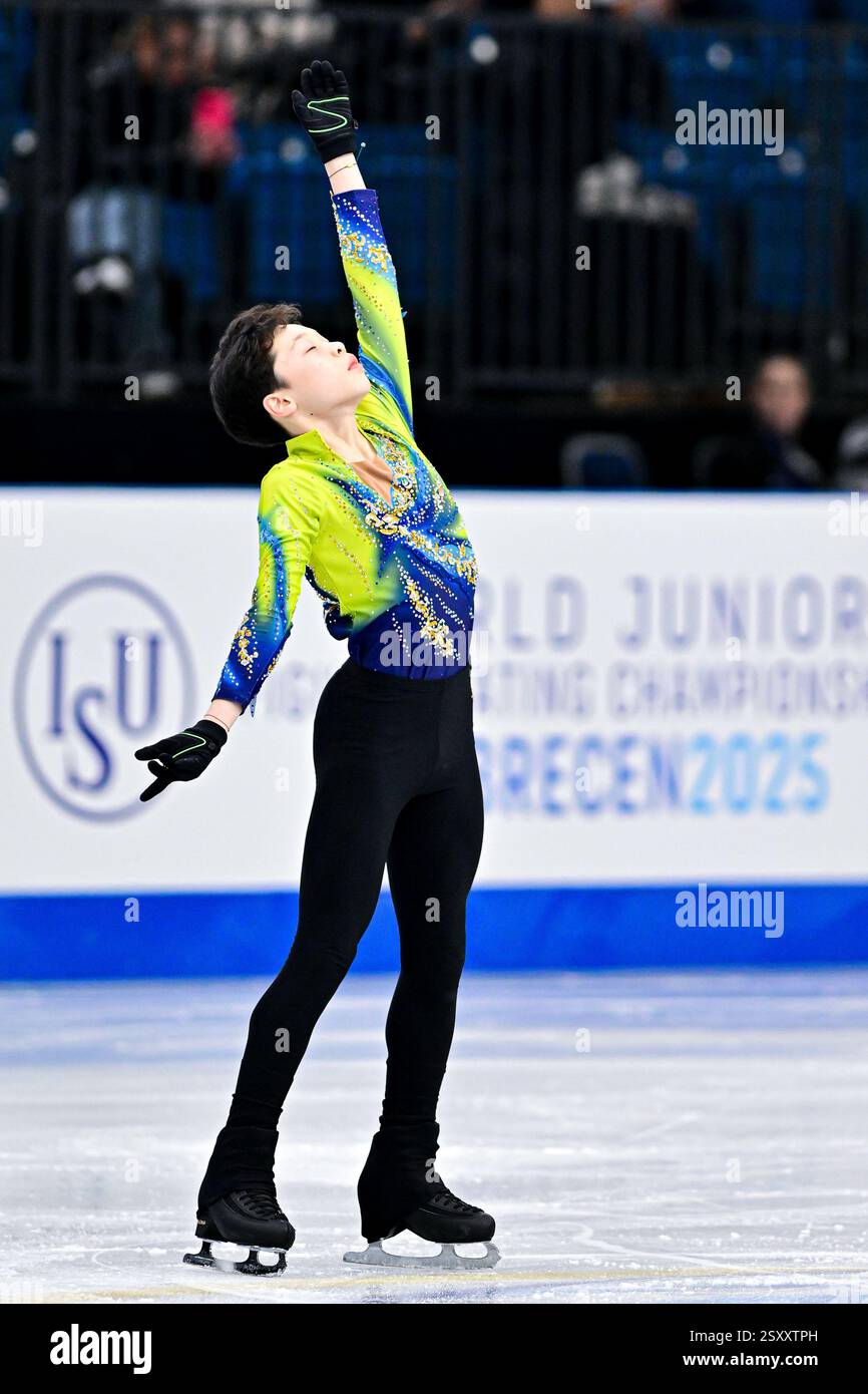 Jiarui LI (HKG), during Junior Men Short Program, at the ISU World ...