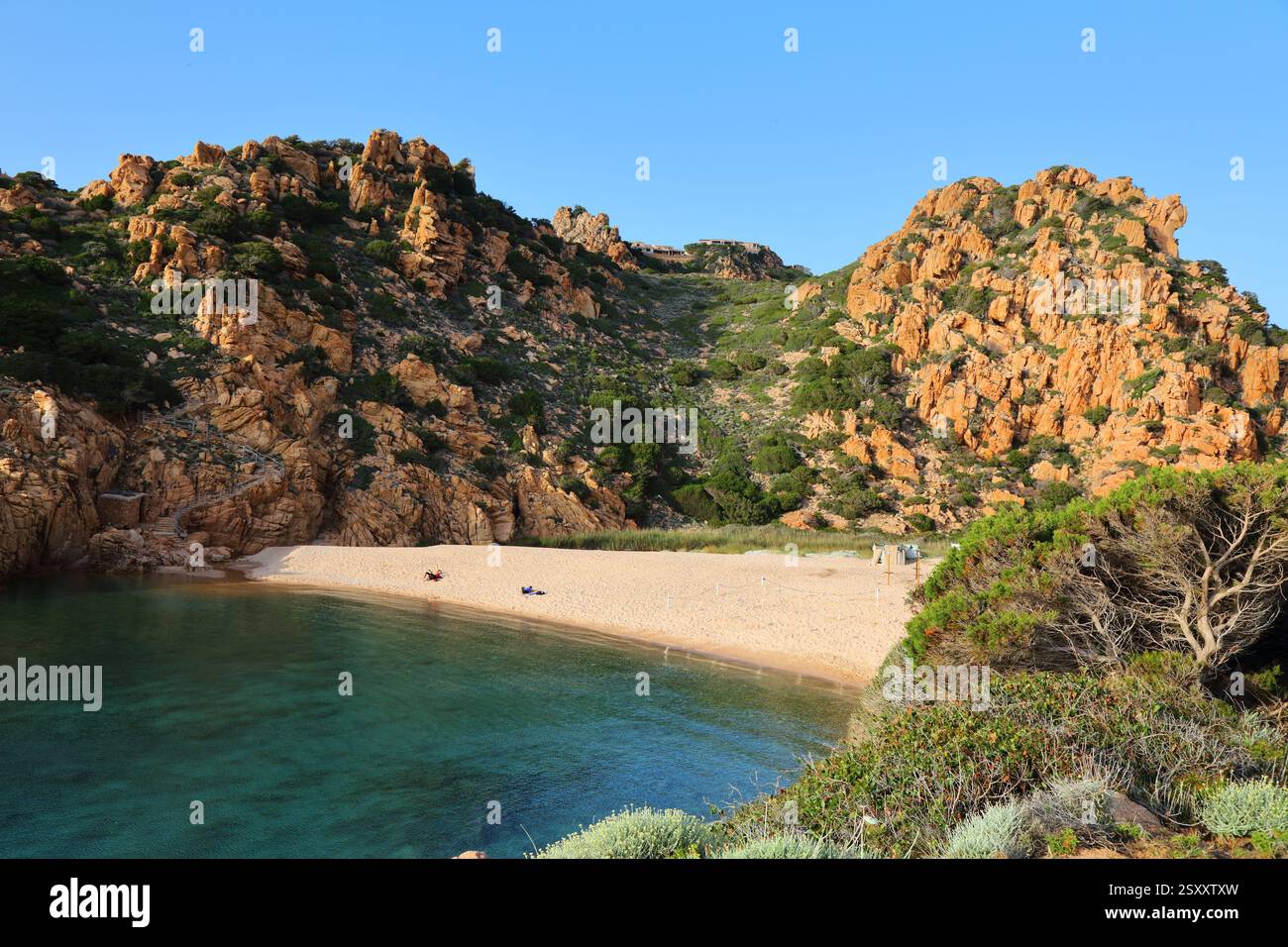 Li Cossi beach in Costa Paradiso in Sardinia island, Italy. Empty beach ...