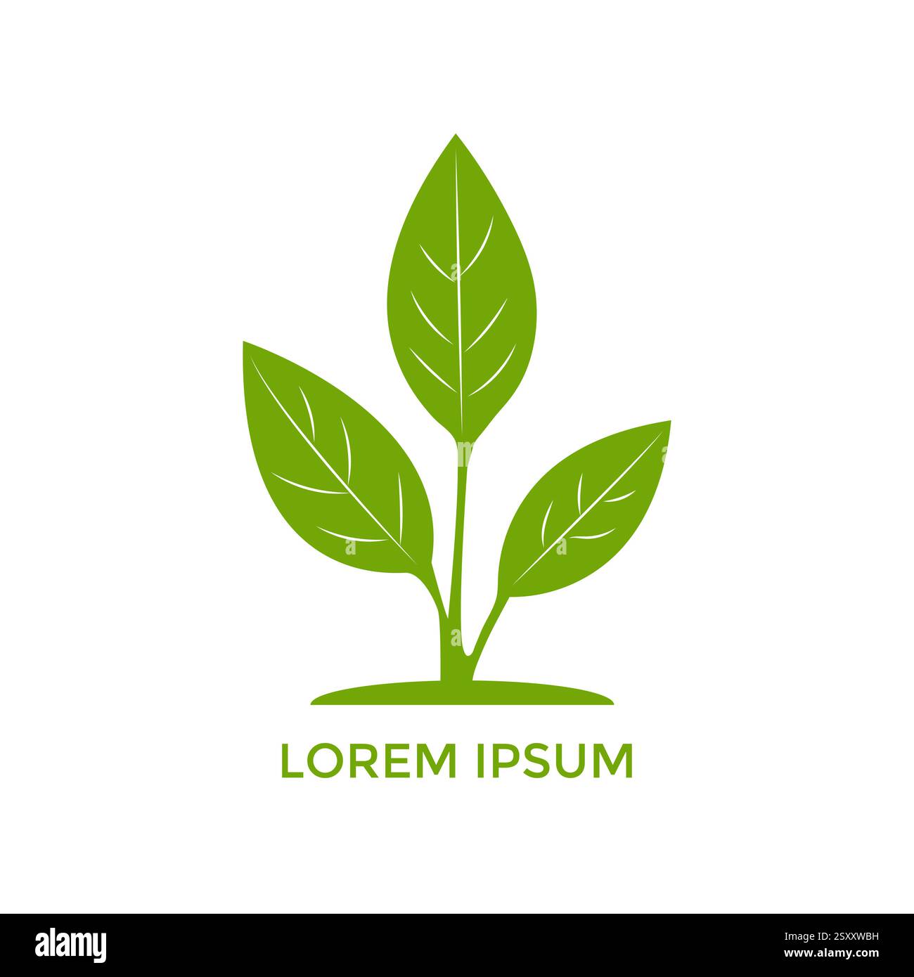 Sprout Logo Isolated White background. Vector Illustration Stock Vector ...