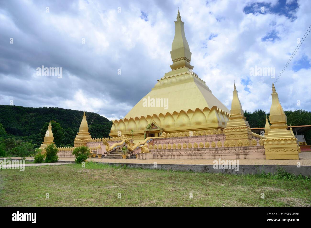 Stupa or shrine in Luang Namtha, Lao Stock Photo - Alamy