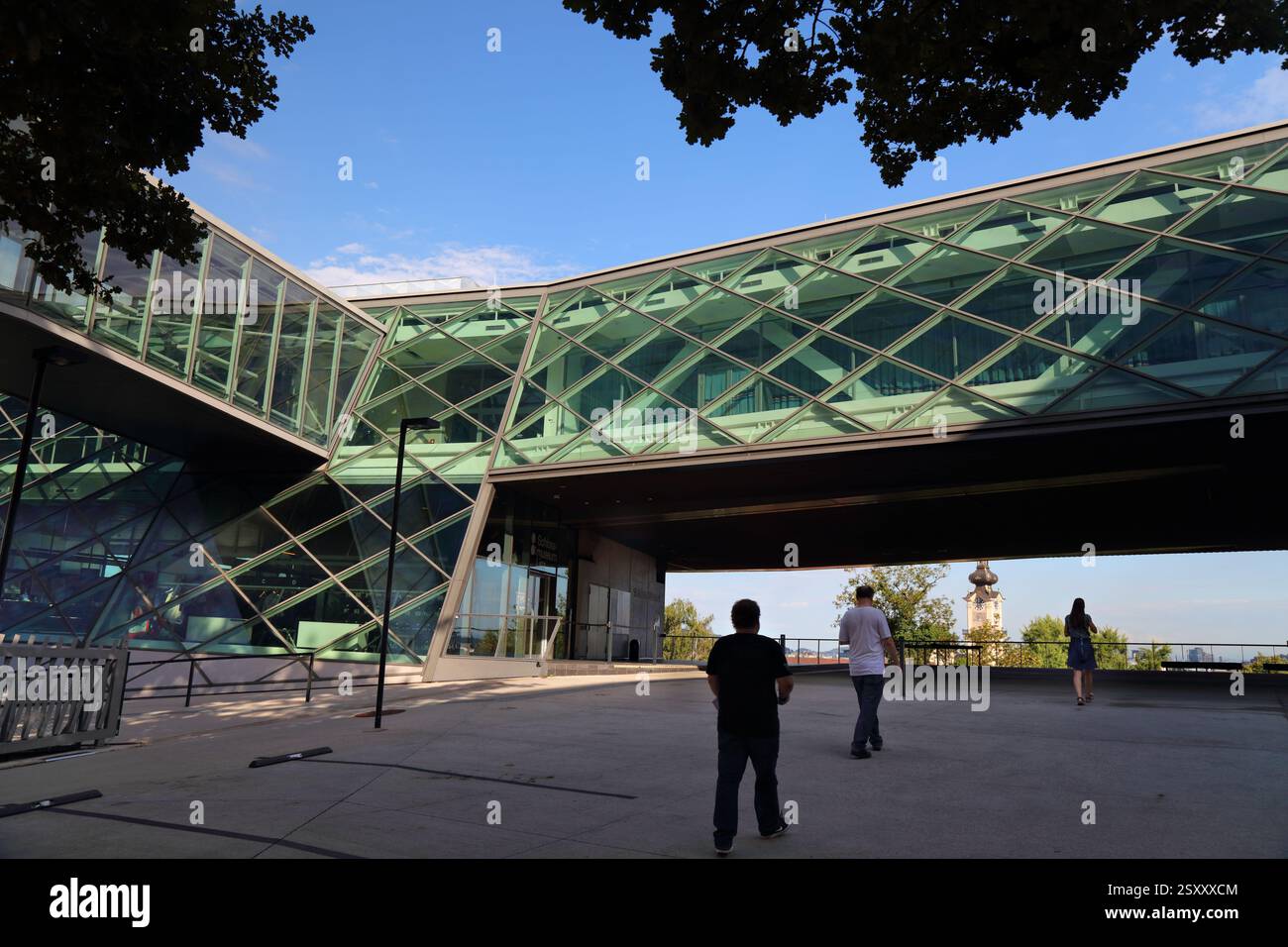 LINZ, AUSTRIA - AUGUST 1, 2022: People visit Linz Castle (Linzer ...