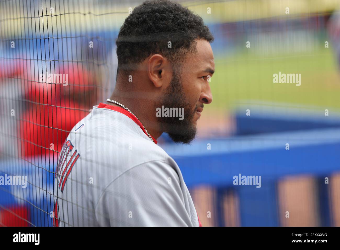 Dunedin, FL: St. Louis Cardinals outfielder Victor Scott II (11) waits ...